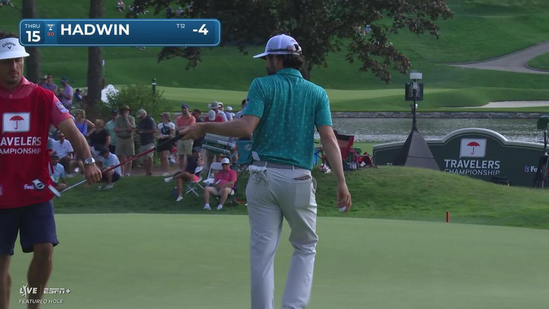 Adam Hadwin | Round 2 | 15th hole | Shot 6 | 2025 Travelers