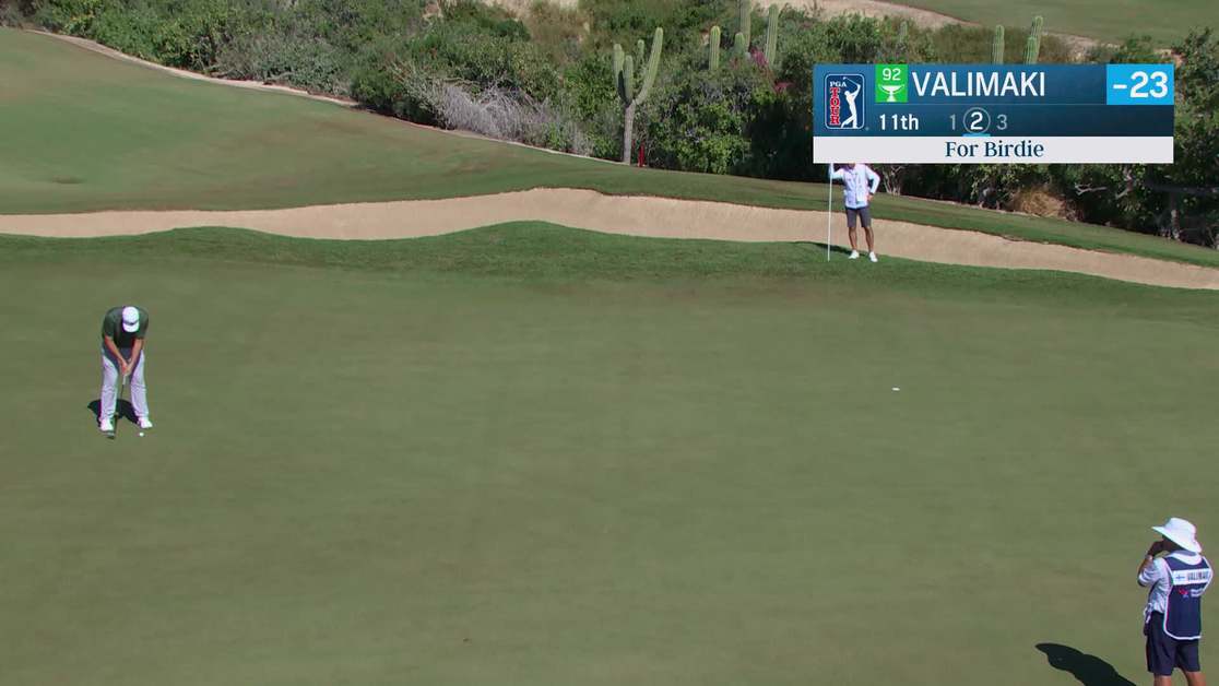 Sami Valimaki | Round 4 | 11th hole | Shot 2 | 2025 World Wide Technology