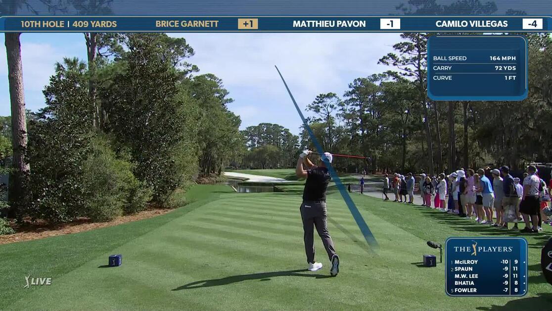 Brice Garnett | Round 2 | 10th hole | Shot 1 | 2025 THE PLAYERS