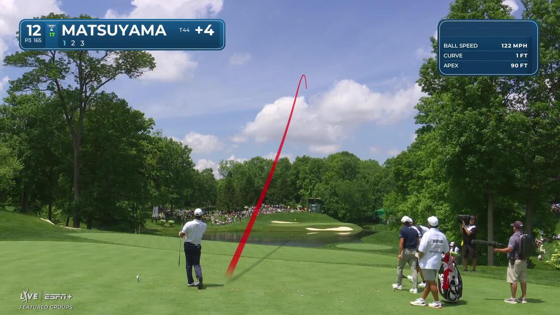 Hideki Matsuyama | Round 1 | 12th hole | Shot 1 | 2025 the Memorial