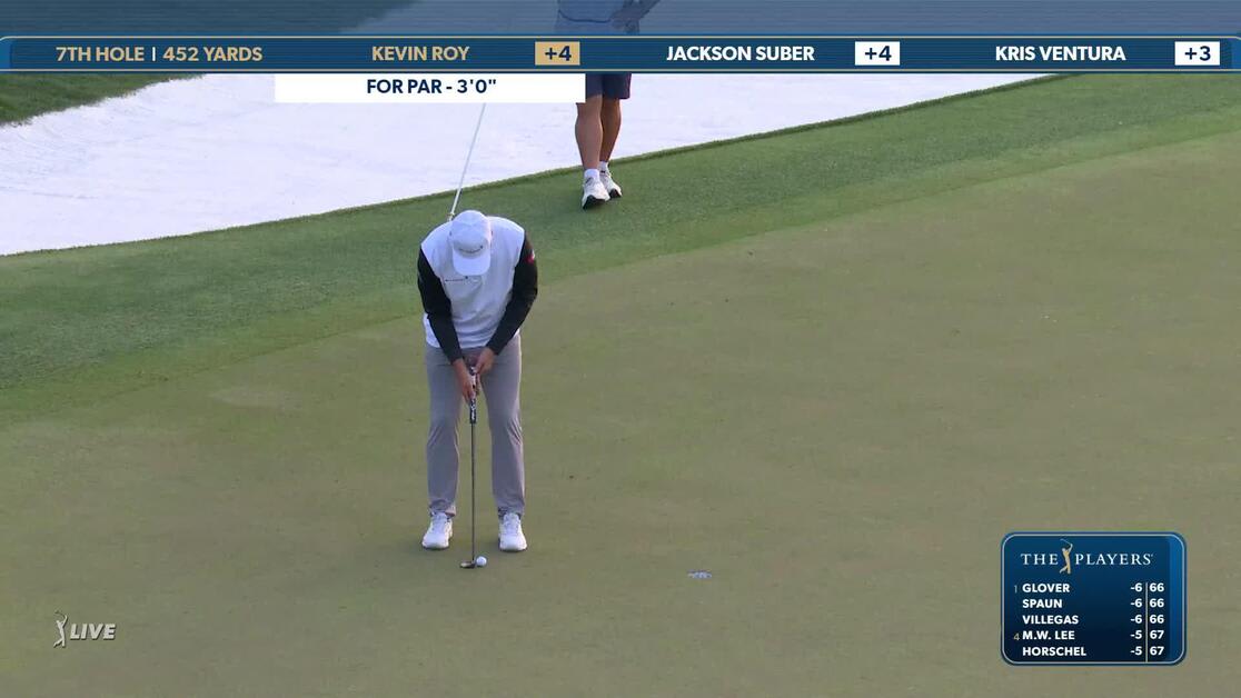 Kevin Roy | Round 1 | 7th hole | Shot 4 | 2025 THE PLAYERS