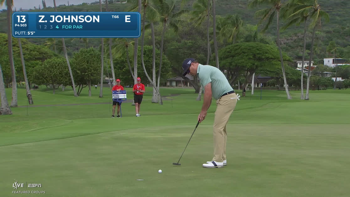 Zach Johnson | Round 4 | 13th hole | Shot 4 | 2026 Sony Open