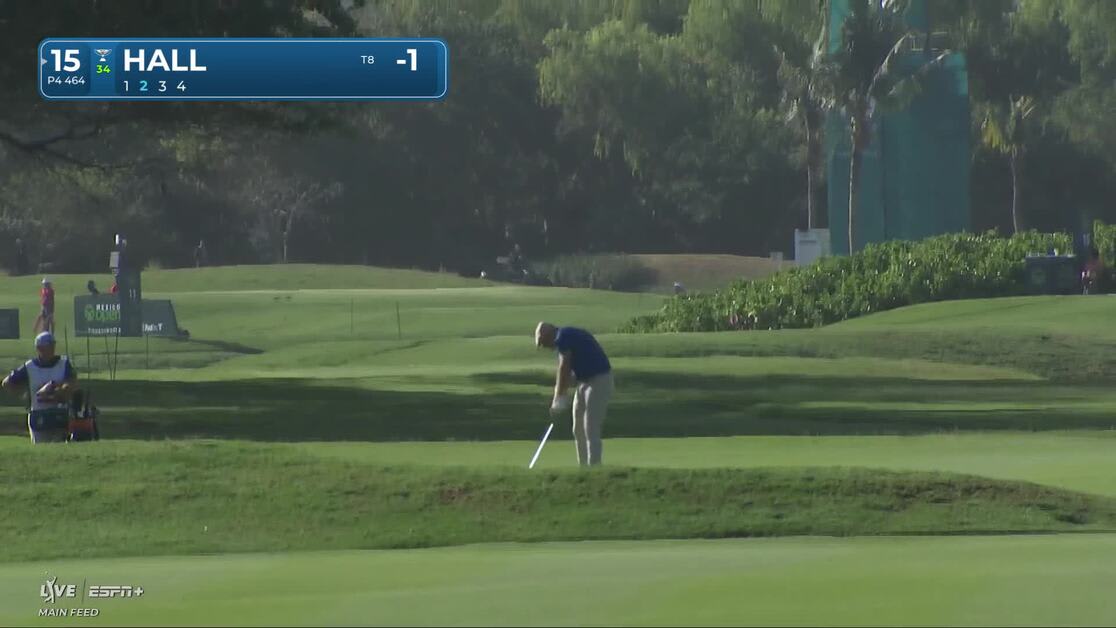 Harry Hall | Round 1 | 15th hole | Shot 2 | 2025 Mexico Open