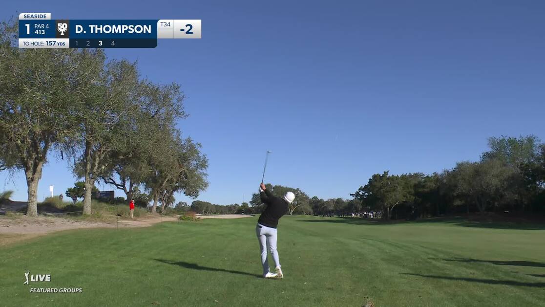 Davis Thompson | Round 2 | 1st hole | Shot 3 | 2024 The RSM Classic