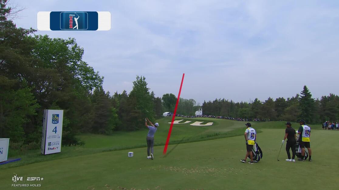 Sam Burns | Round 4 | 4th hole | Shot 1 | 2025 RBC Canadian