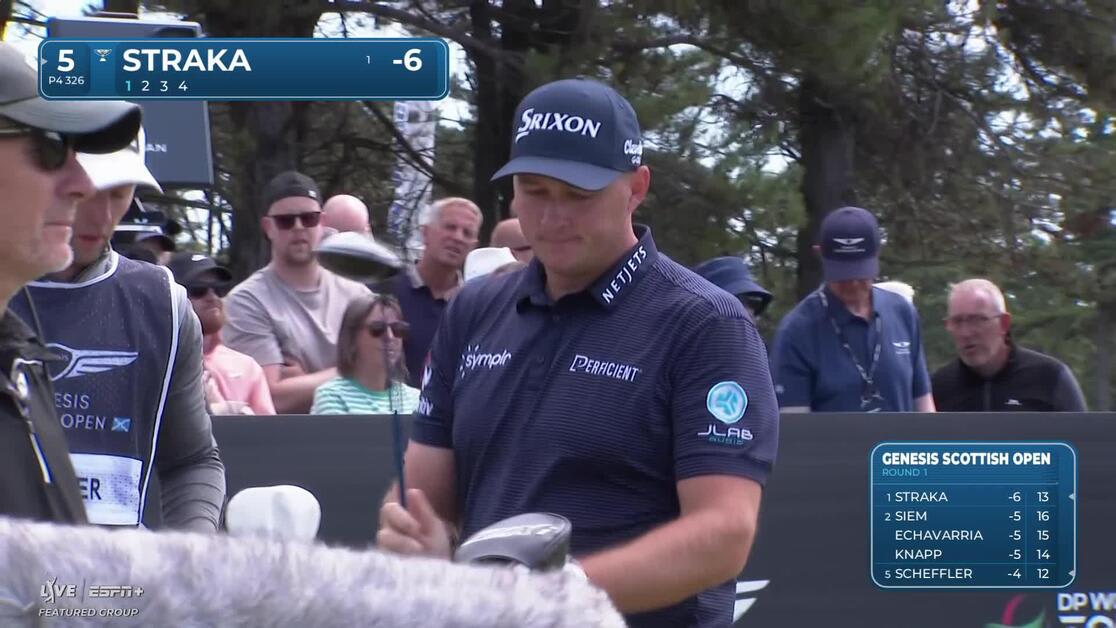 Sepp Straka | Round 1 | 5th hole | Shot 1 | 2025 Genesis Scottish Open
