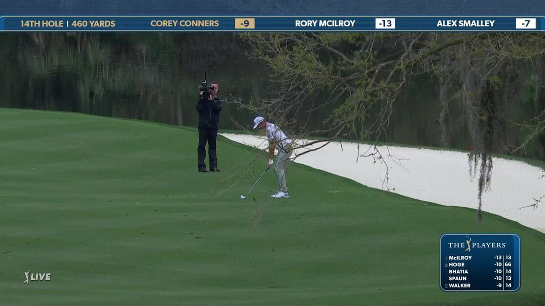 Corey Conners | Round 4 | 14th hole | Shot 2 | 2025 THE PLAYERS