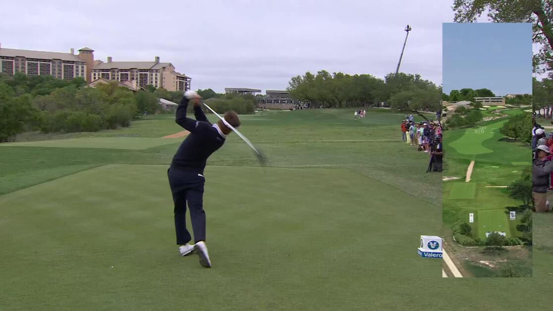 Keith Mitchell | Round 3 | 18th hole | Shot 1 | 2025 Valero