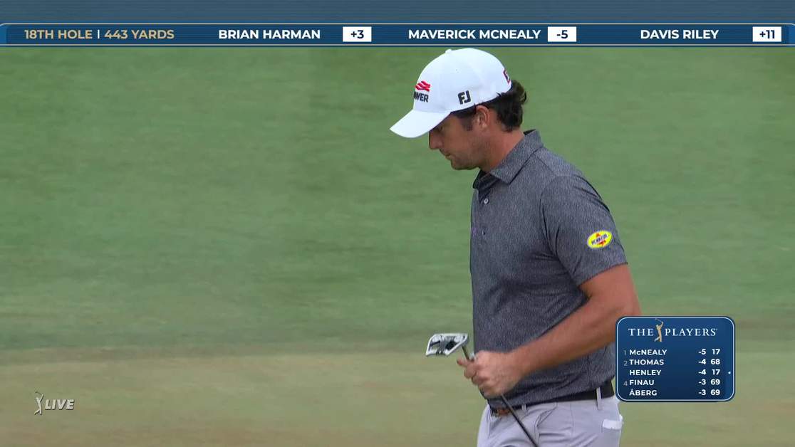 Davis Riley | Round 1 | 18th hole | Shot 5 | 2026 THE PLAYERS