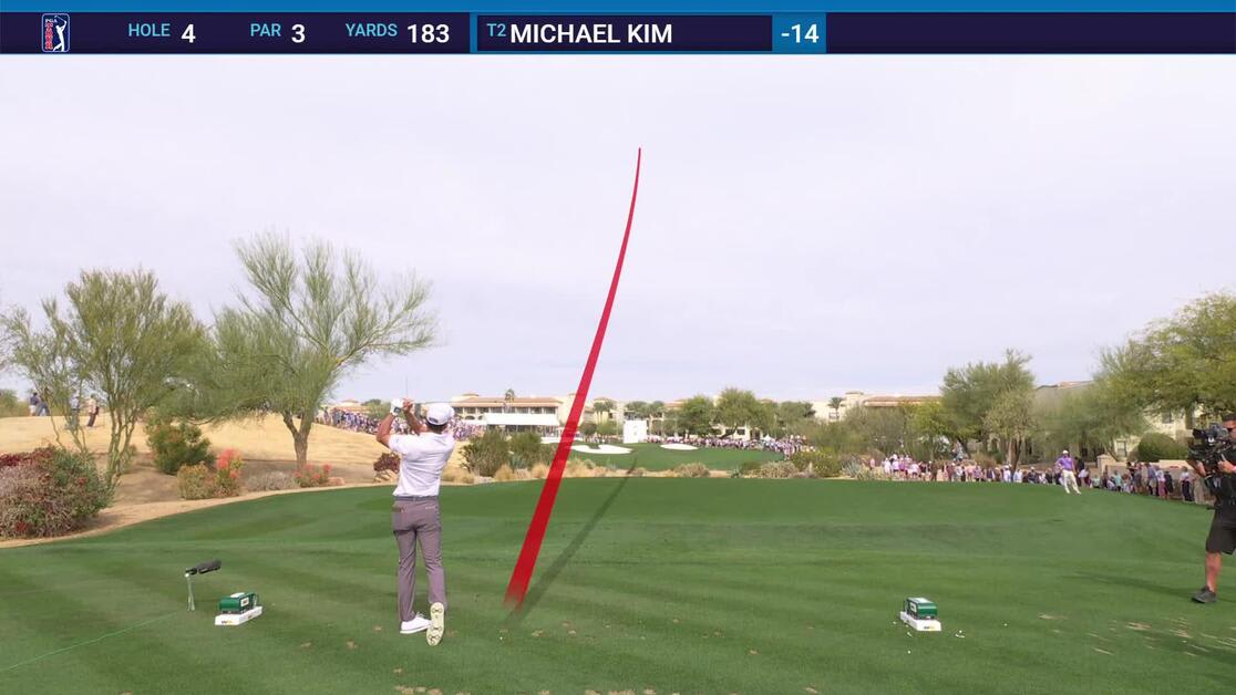 Michael Kim | Round 4 | 4th hole | Shot 1 | 2025 WM Phoenix Open