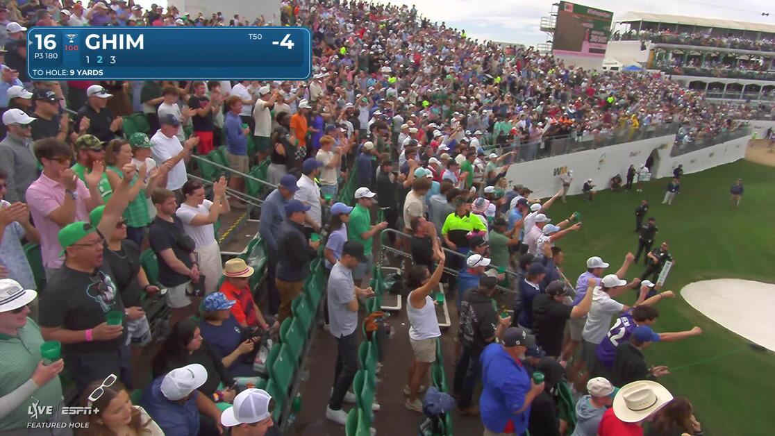Doug Ghim | Round 4 | 16th hole | Shot 2 | 2025 WM Phoenix Open