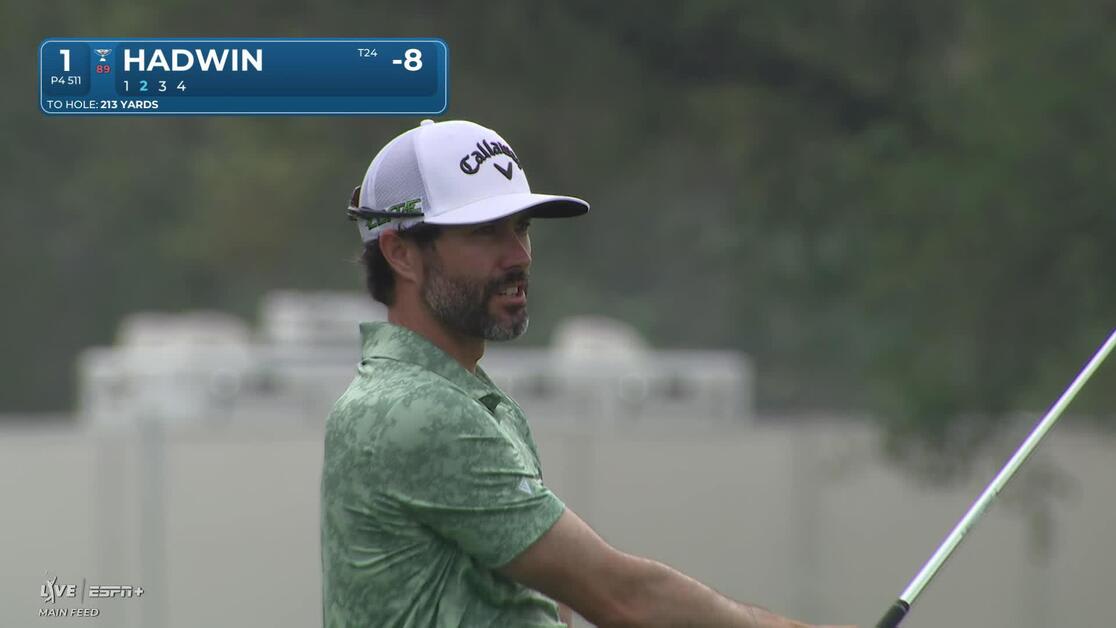 Adam Hadwin | Round 4 | 1st hole | Shot 2 | 2025 Houston Open