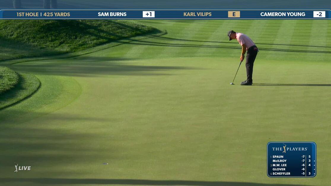Karl Vilips | Round 2 | 1st hole | Shot 3 | 2025 THE PLAYERS