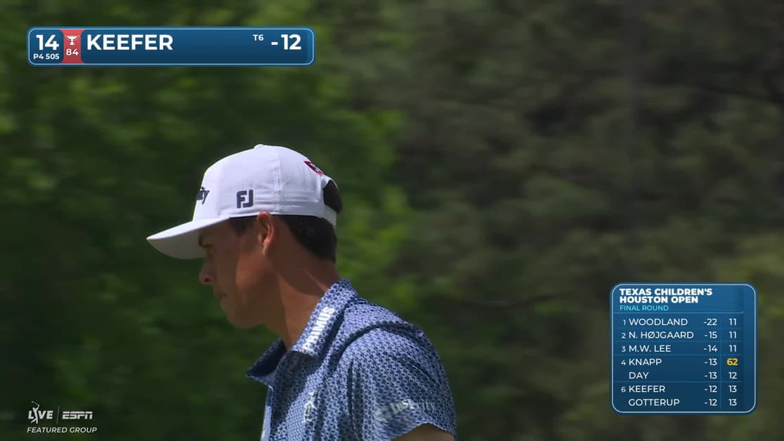 John Keefer | Round 4 | 14th hole | Shot 4 | 2026 Texas Children's