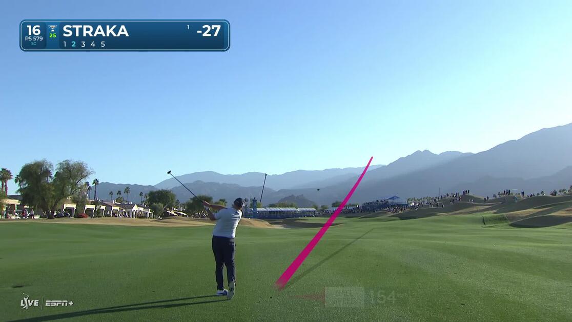 Sepp Straka | Round 4 | 16th hole | Shot 2 | 2025 The American Express