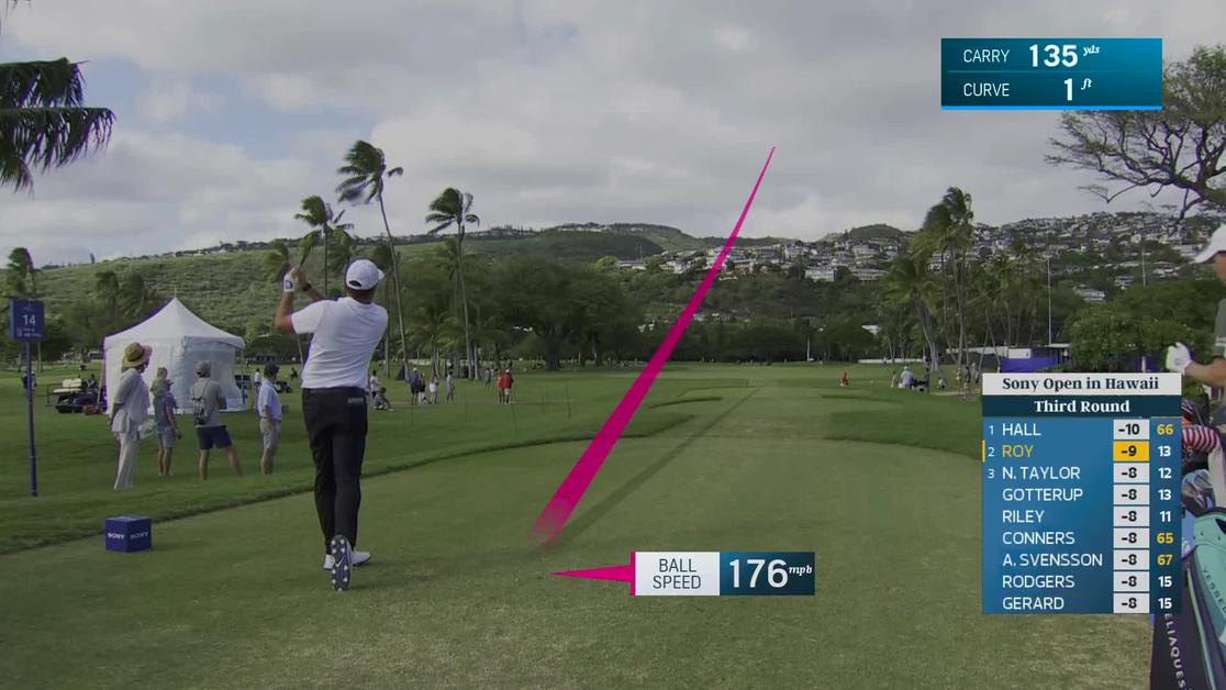 Kevin Roy | Round 3 | 14th hole | Shot 1 | 2026 Sony Open