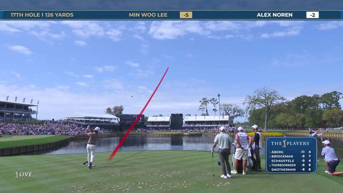 Min Woo Lee | Round 3 | 17th hole | Shot 1 | 2026 THE PLAYERS