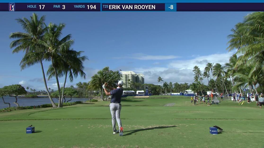 Erik van Rooyen | Round 4 | 17th hole | Shot 1 | 2025 Sony Open