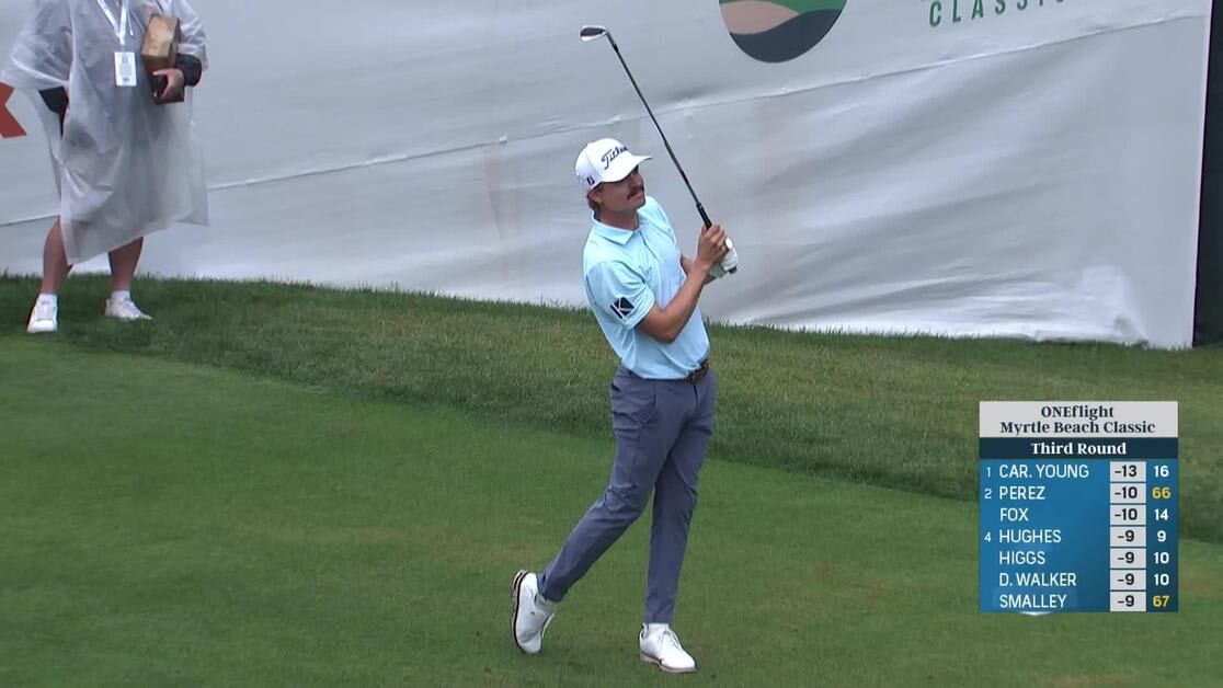 Carson Young | Round 3 | 17th hole | Shot 1 | 2025 ONEflight Myrtle