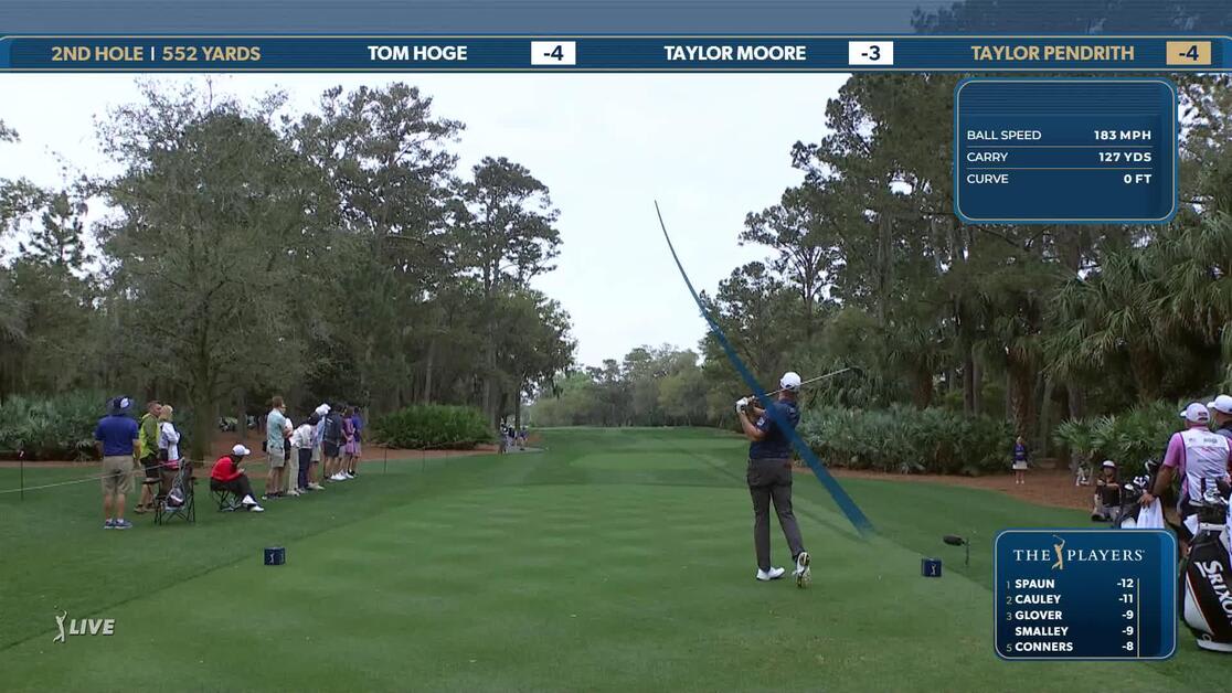 Taylor Pendrith | Round 4 | 2nd hole | Shot 1 | 2025 THE PLAYERS