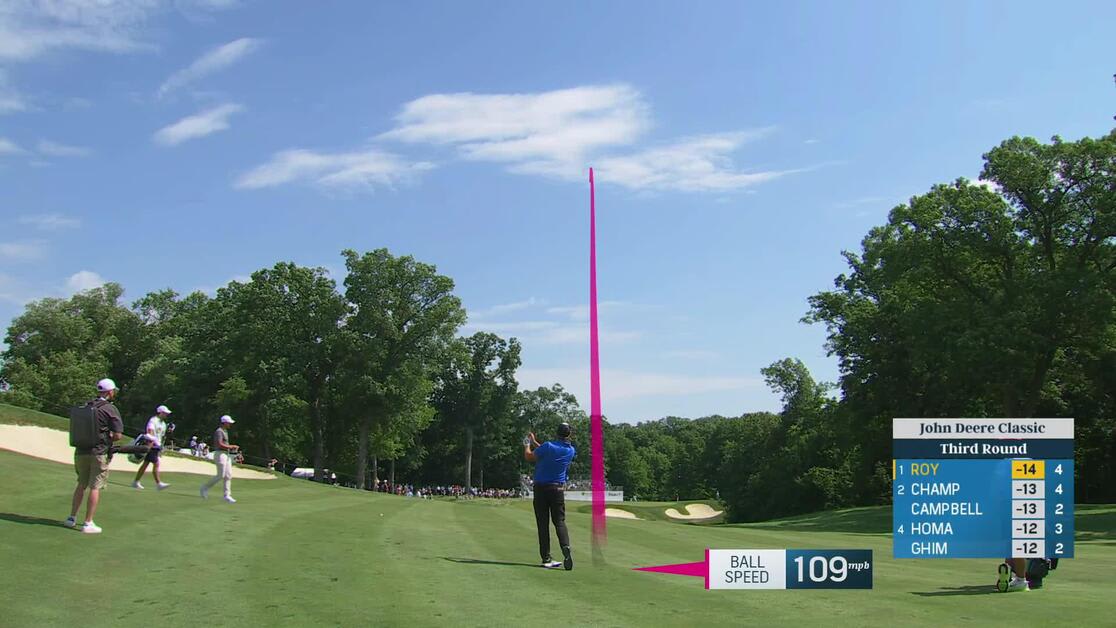 Kevin Roy | Round 3 | 5th hole | Shot 2 | 2025 John Deere