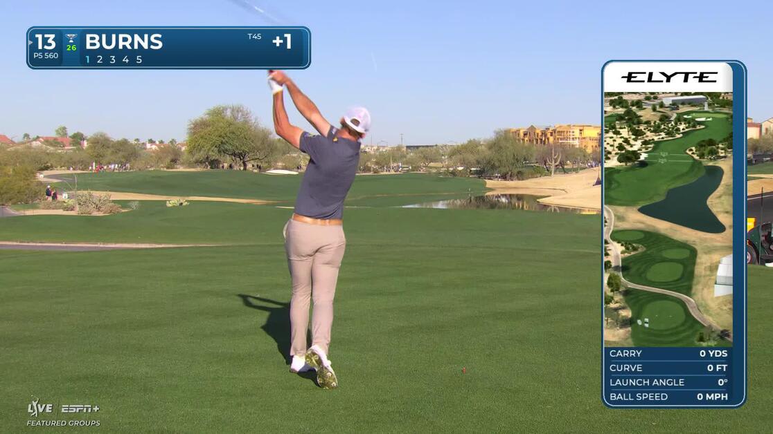 Sam Burns | Round 1 | 13th hole | Shot 1 | 2025 WM Phoenix Open