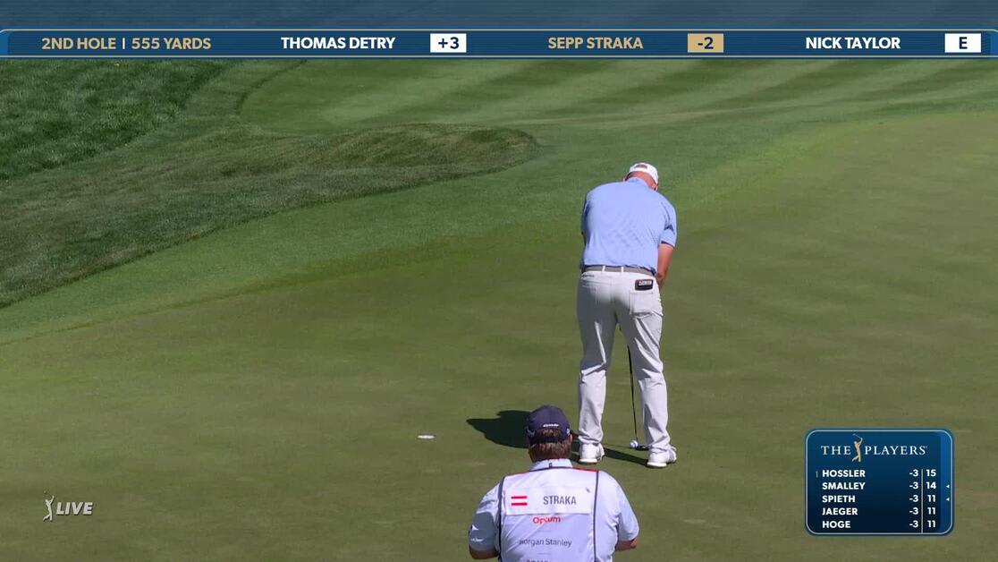 Sepp Straka | Round 1 | 2nd hole | Shot 5 | 2025 THE PLAYERS
