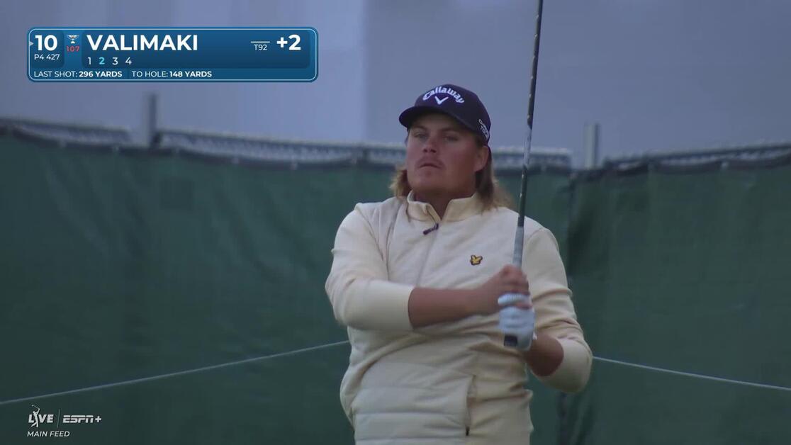 Sami Valimaki | Round 2 | 10th hole | Shot 2 | 2025 WM Phoenix Open