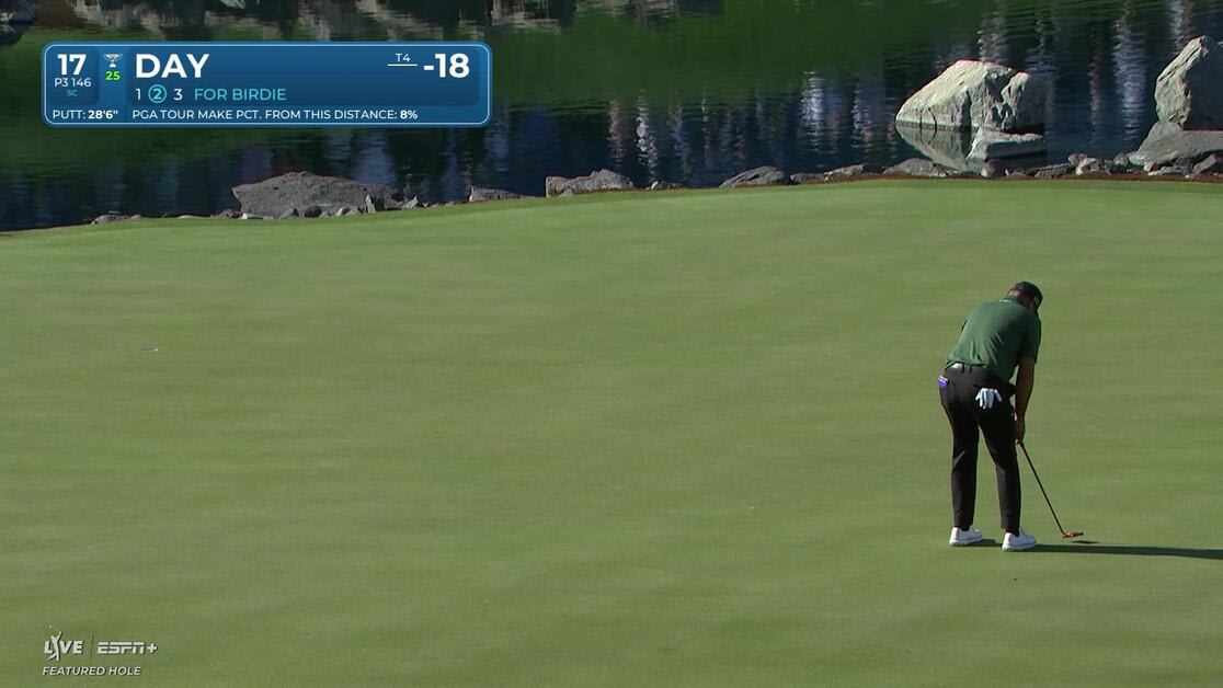 Jason Day | Round 3 | 17th hole | Shot 2 | 2025 The American Express