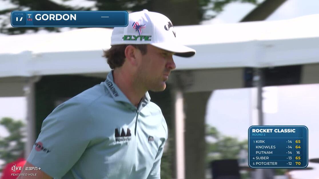 Will Gordon | Round 2 | 17th hole | Shot 4 | 2025 Rocket Classic
