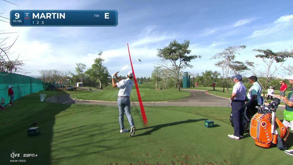 Ben Martin | Round 1 | 9th hole | Shot 1 | 2025 Mexico Open