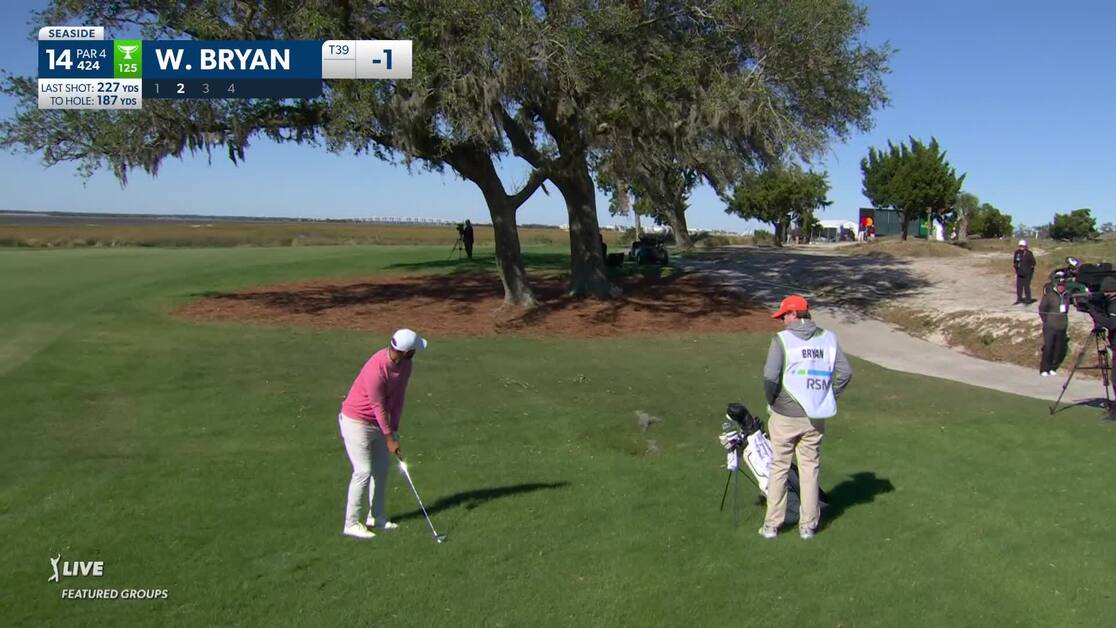 Wesley Bryan | Round 2 | 14th hole | Shot 2 | 2024 The RSM Classic