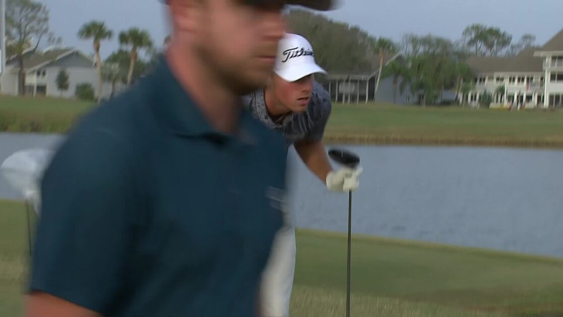 Matthew Riedel | Round 3 | 18th hole | Shot 1 | 2024 PGA TOUR Q-School