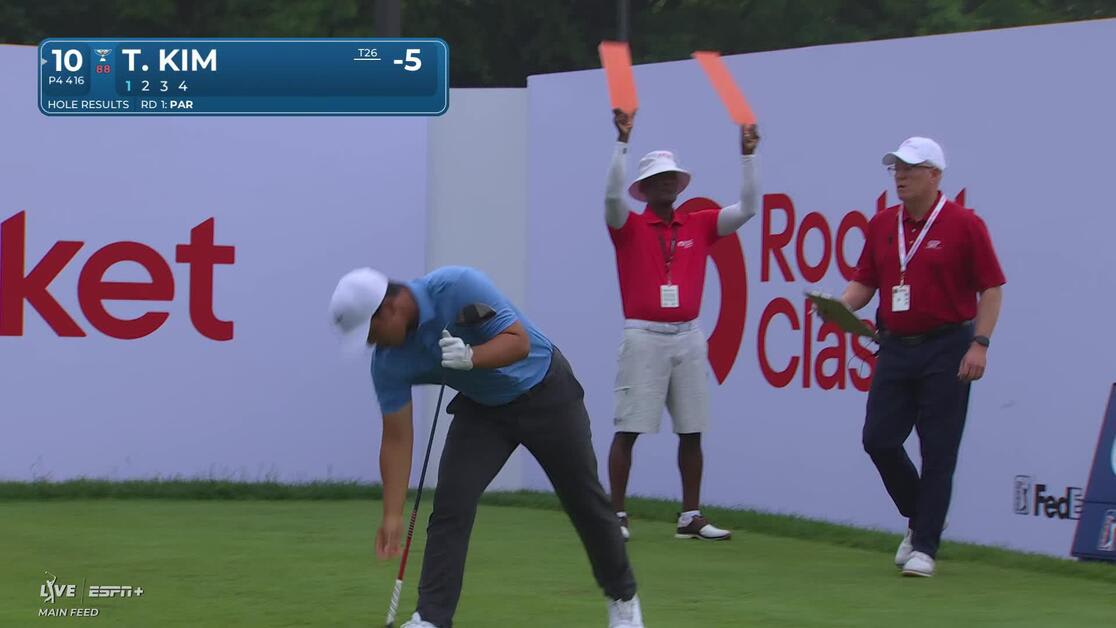 Tom Kim | Round 2 | 10th hole | Shot 1 | 2025 Rocket Classic