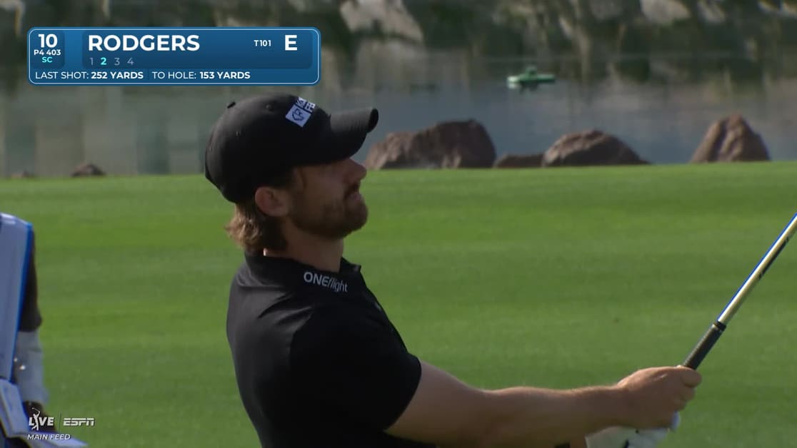 Patrick Rodgers | Round 1 | 10th hole | Shot 2 | 2026 The American Express