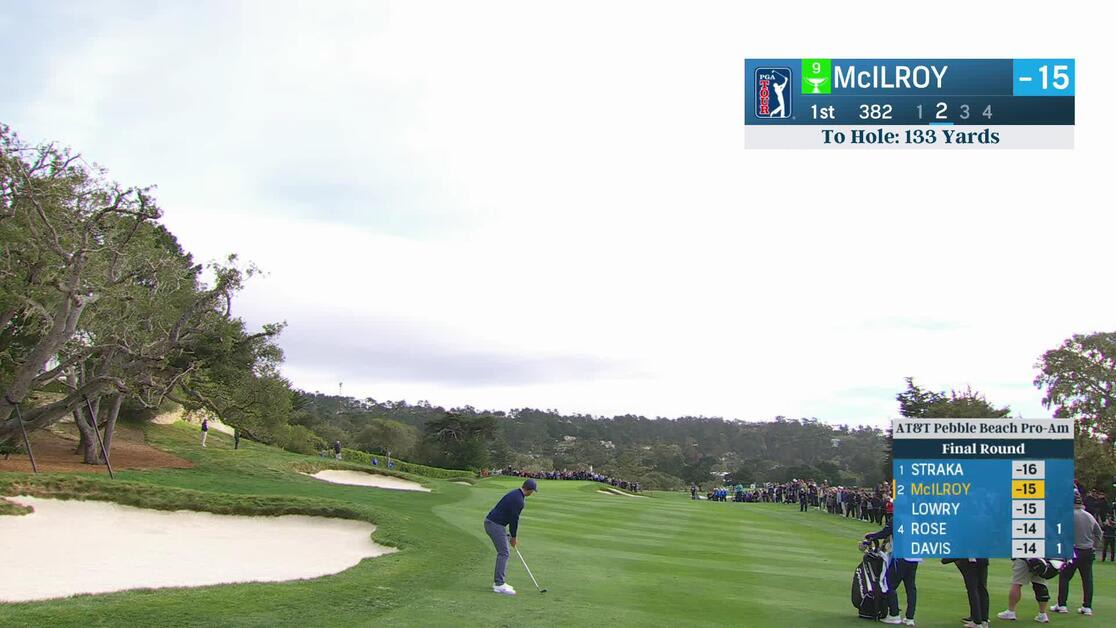 Rory McIlroy | Round 4 | 1st hole | Shot 2 | 2025 AT&T Pebble Beach