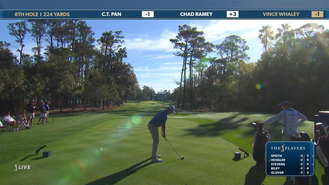 Vincent Whaley | Round 1 | 8th hole | Shot 1 | 2025 THE PLAYERS