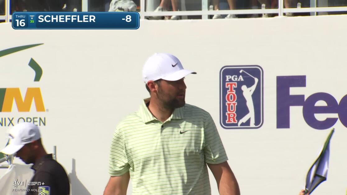 Scottie Scheffler | Round 3 | 16th hole | Shot 3 | 2025 WM Phoenix Open