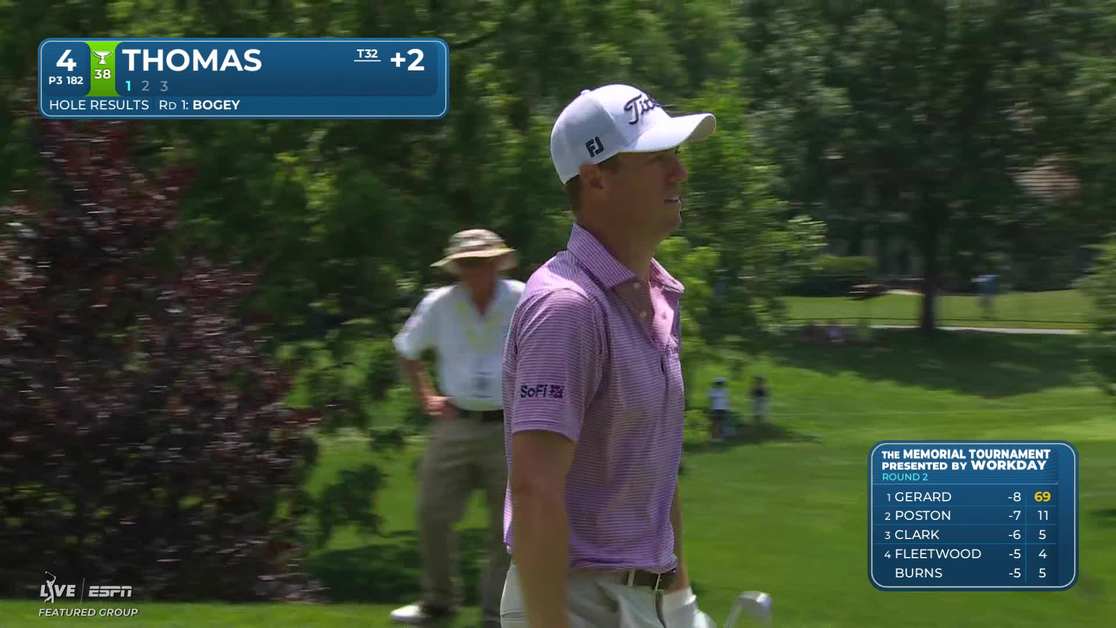 Justin Thomas | Round 2 | 4th hole | Shot 1 | 2026 the Memorial