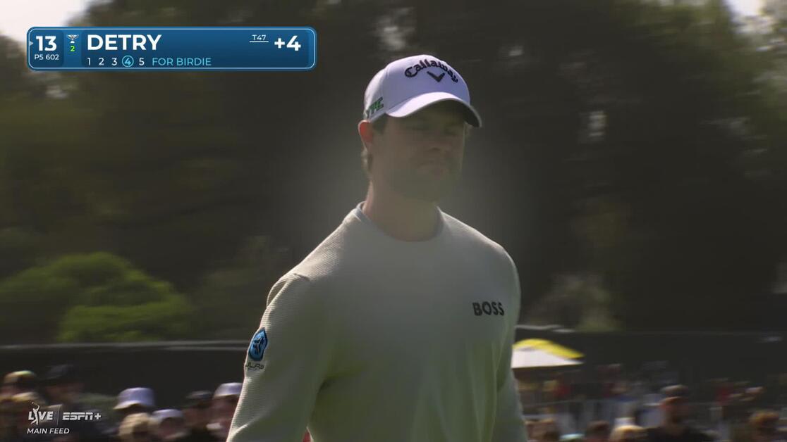 Thomas Detry | Round 2 | 13th hole | Shot 4 | 2025 Genesis