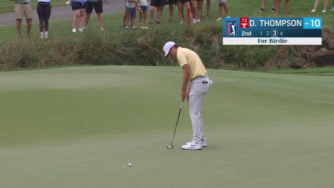 Davis Thompson | Round 4 | 2nd hole | Shot 3 | 2025 Wyndham