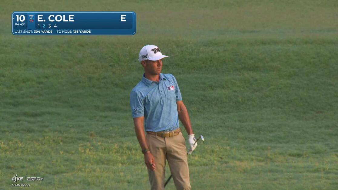 Eric Cole | Round 1 | 10th hole | Shot 2 | 2025 Wyndham