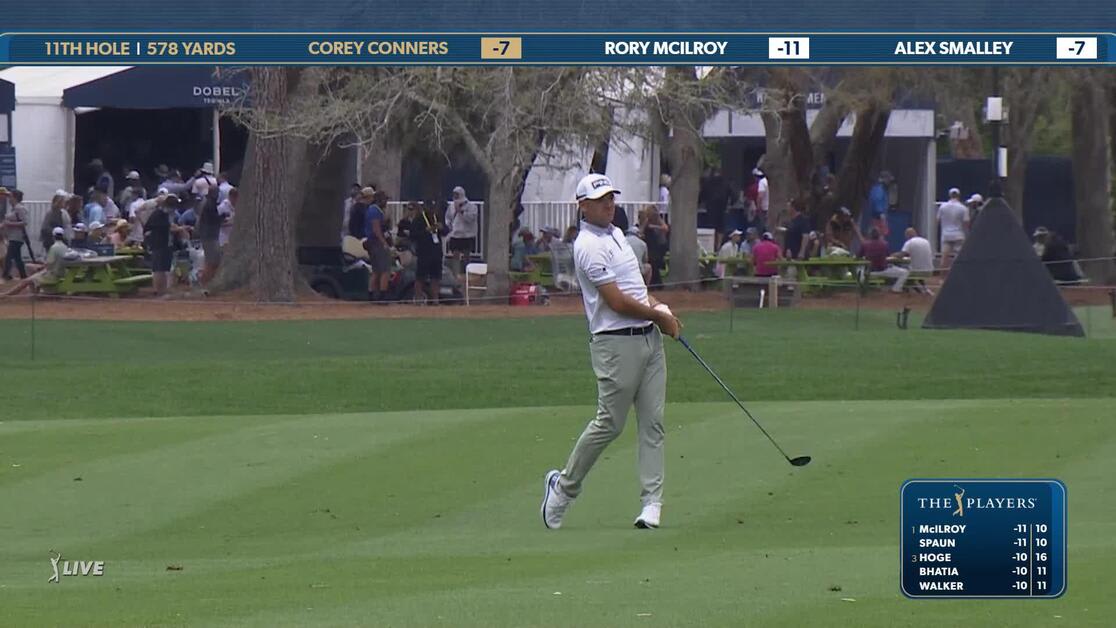 Corey Conners | Round 4 | 11th hole | Shot 2 | 2025 THE PLAYERS