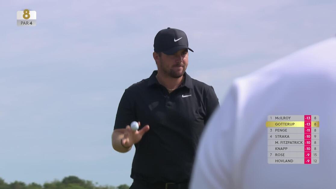 Chris Gotterup | Round 4 | 8th hole | Shot 3 | 2025 Genesis Scottish Open