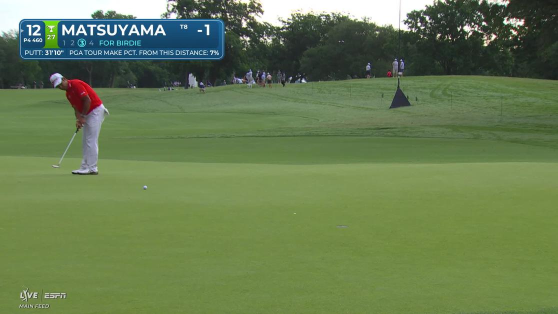 Hideki Matsuyama | Round 1 | 12th hole | Shot 3 | 2026 Charles Schwab
