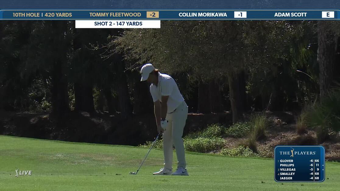 Tommy Fleetwood | Round 1 | 10th hole | Shot 2 | 2025 THE PLAYERS