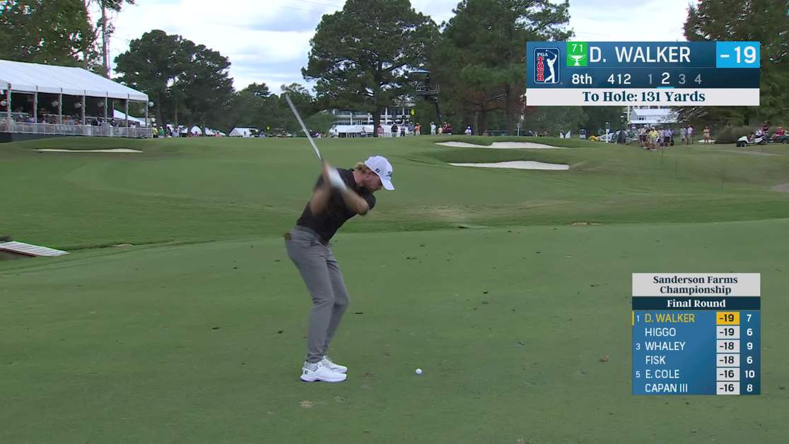 Danny Walker | Round 4 | 8th hole | Shot 2 | 2025 Sanderson Farms