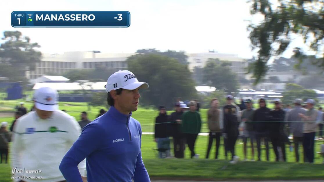 Matteo Manassero | Round 4 | 1st hole | Shot 4 | 2025 Farmers
