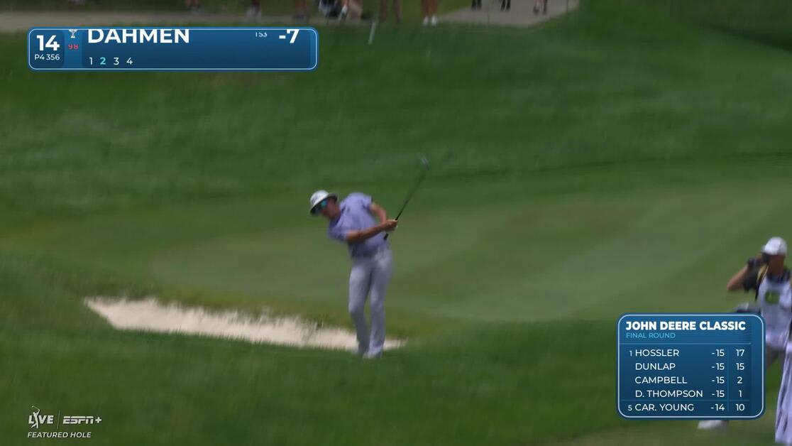 Joel Dahmen | Round 4 | 14th hole | Shot 2 | 2025 John Deere