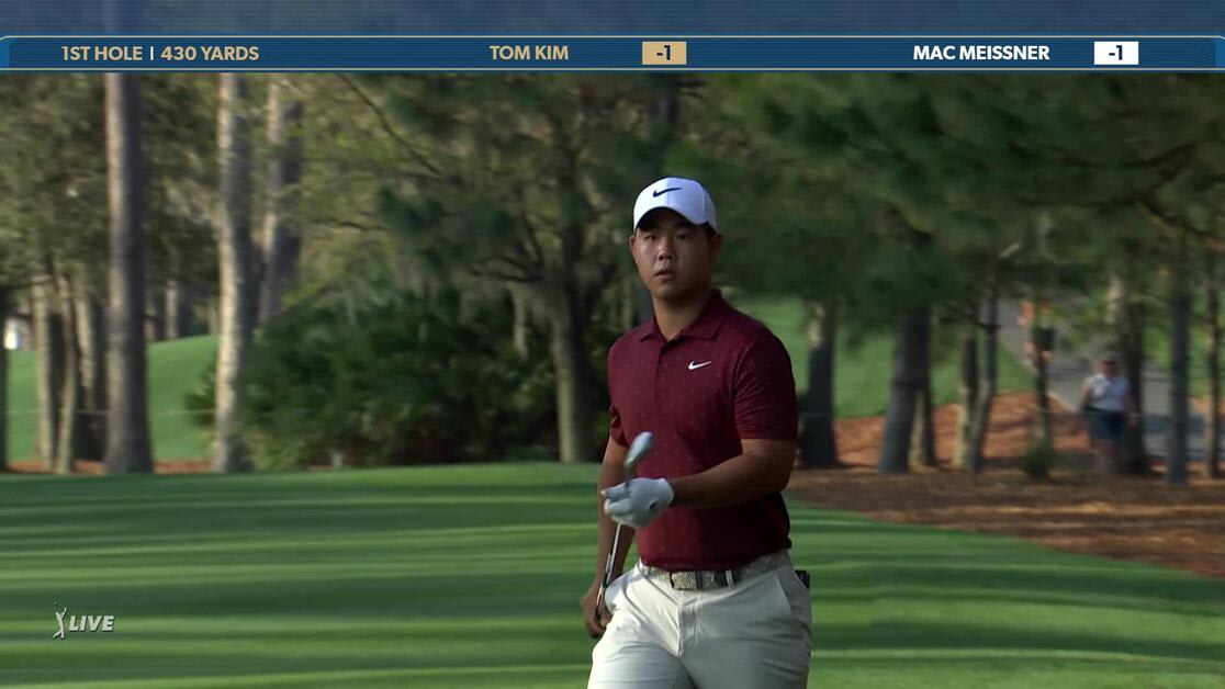Tom Kim | Round 3 | 1st hole | Shot 2 | 2025 THE PLAYERS